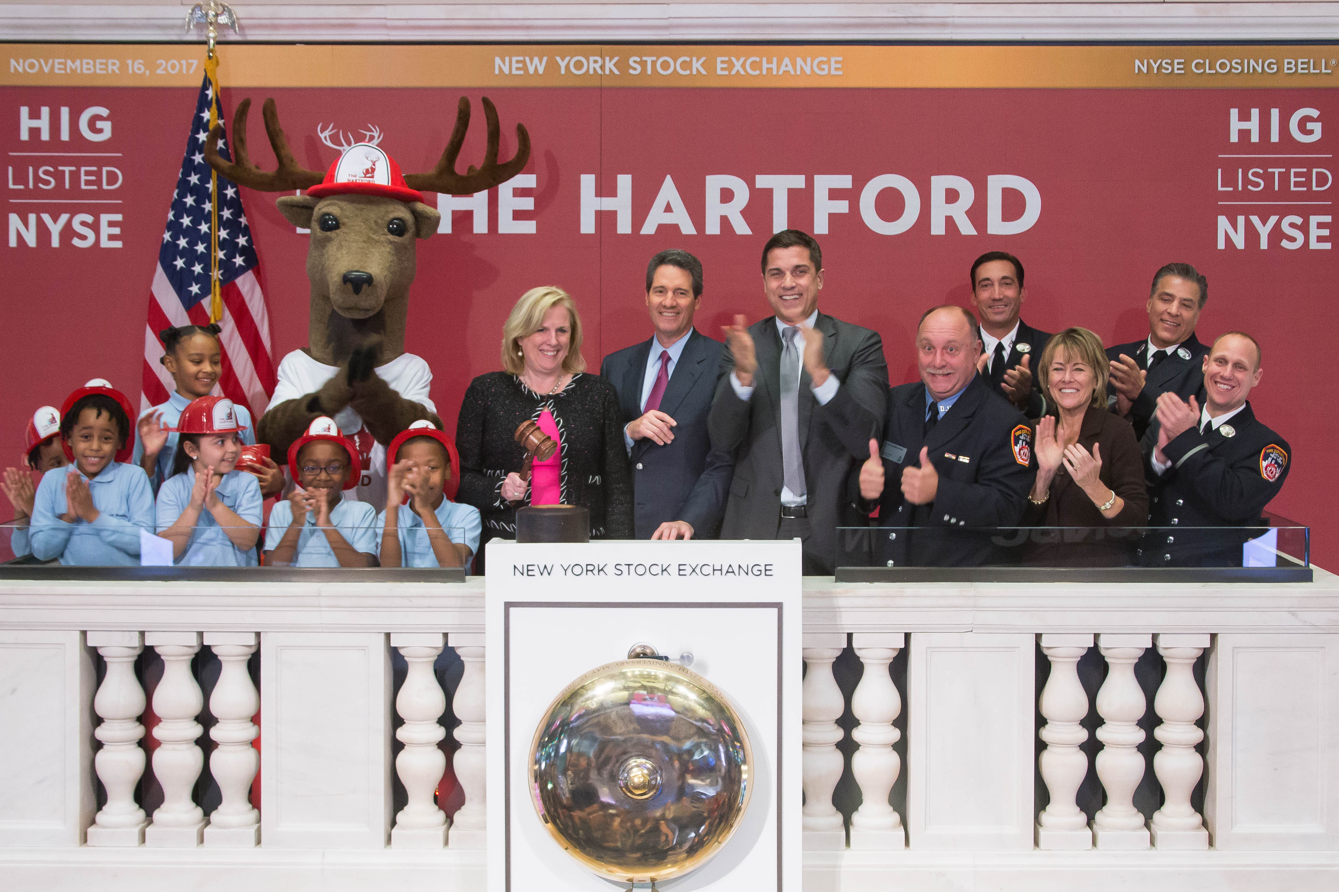 The Hartford Rings Closing Bell At New York Stock Exchange On Nov. 16 ...